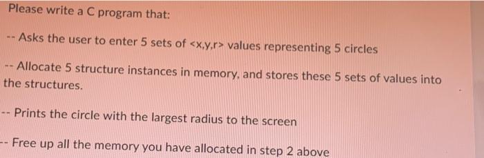 Solved Please Write A C Program That Asks The User To Enter