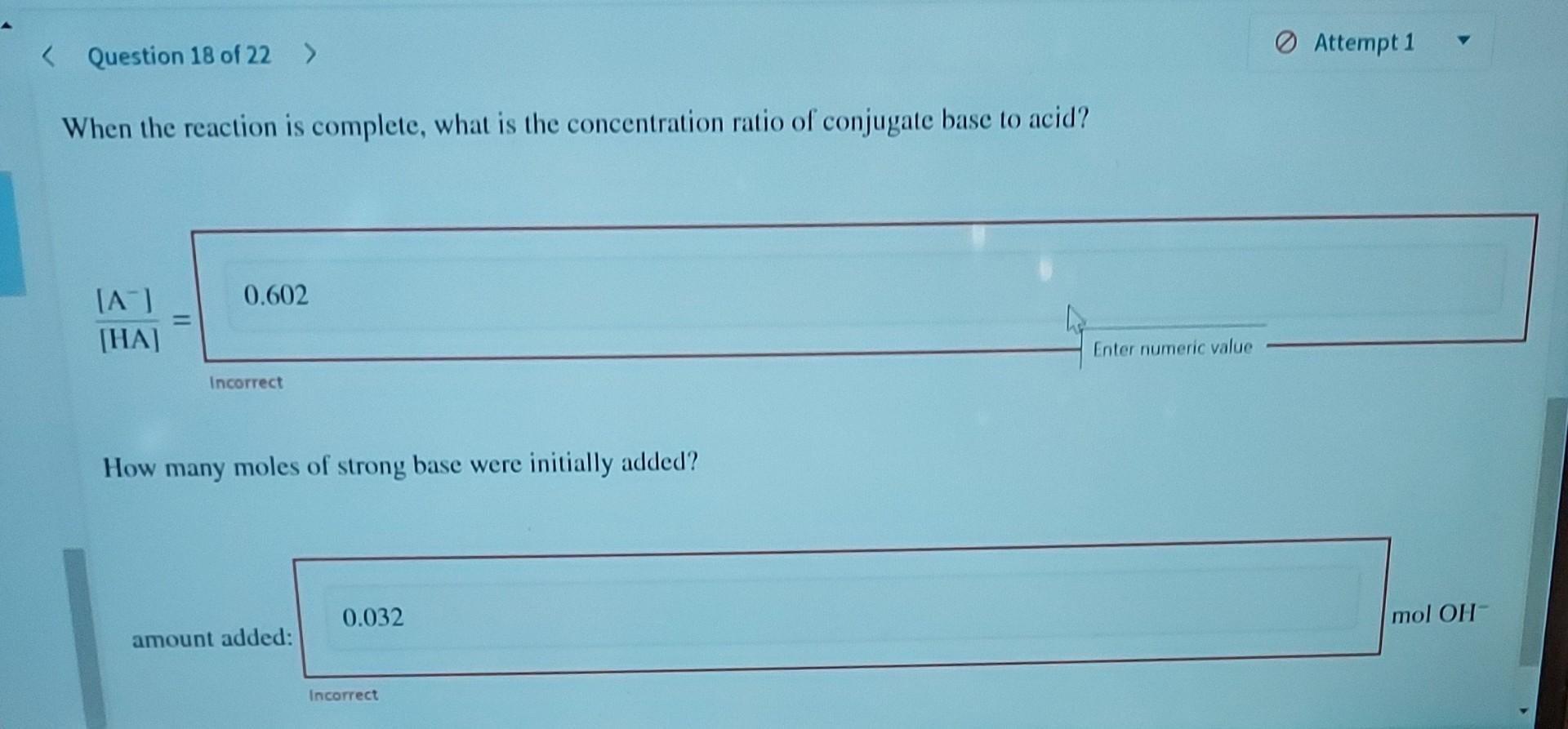 Solved Strong base is dissolved in 525 mL of 0.200M weak | Chegg.com