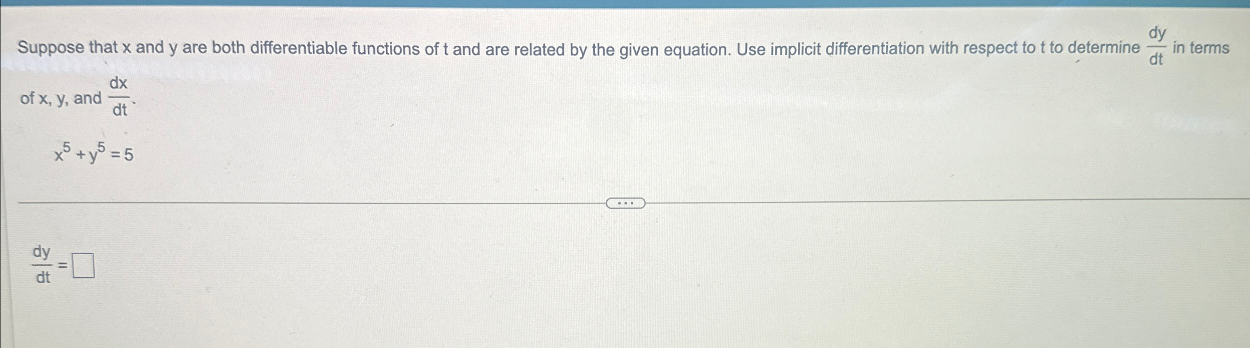 Solved Suppose that x ﻿and y ﻿are both differentiable | Chegg.com