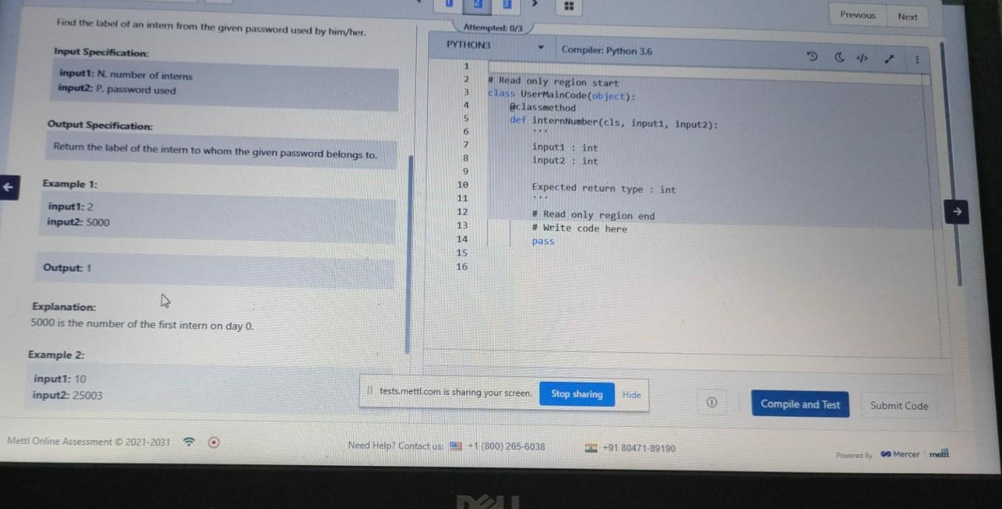 Solved Find the label of an intern from the given password | Chegg.com