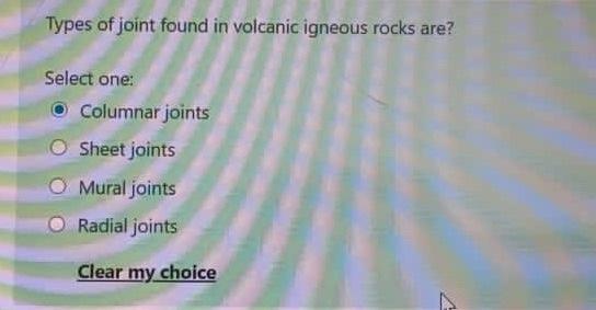 Solved What is the other name for diagonal joints? Select | Chegg.com