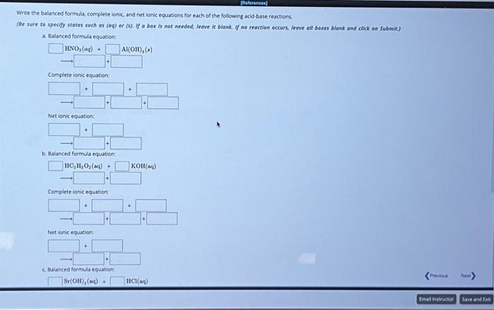 Solved Write the balanced formula, complete ionic, and net | Chegg.com