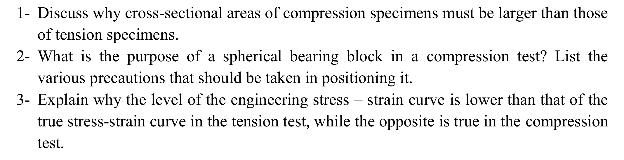 Solved 1- ﻿Discuss why cross-sectional areas of compression | Chegg.com