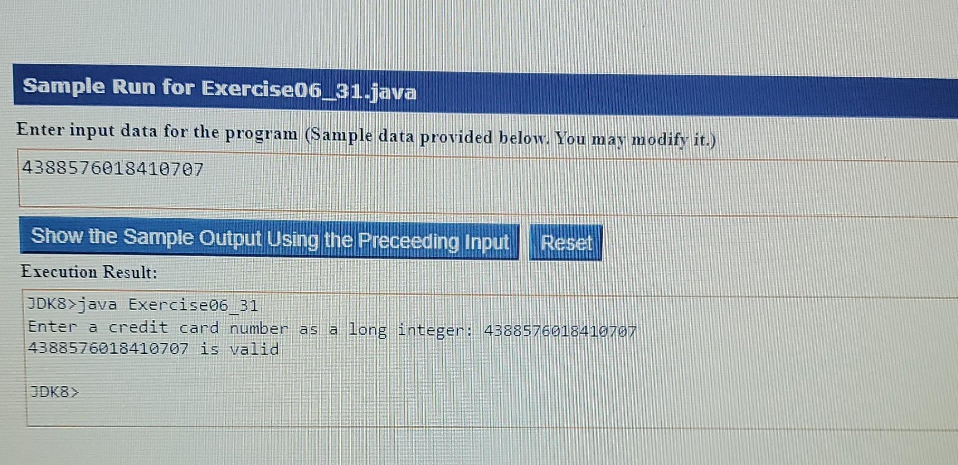 Solved **6.31 (Financial: credit card number validation) | Chegg.com