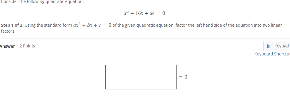 Solved Consider the following quadratic | Chegg.com