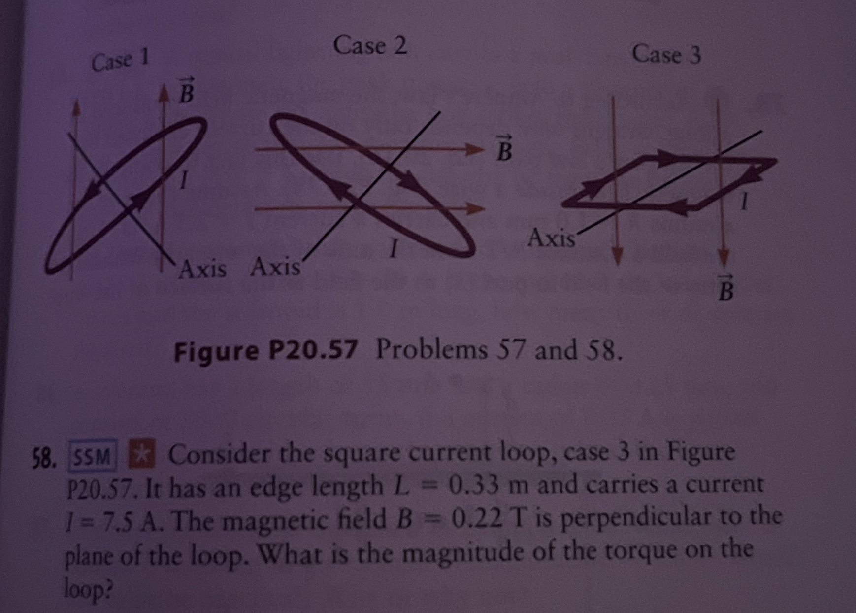 Solved Case 1Case 2Case 3Figure P20.57 ﻿Problems 57 ﻿and 58. | Chegg.com