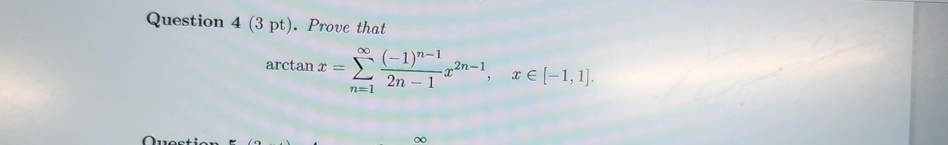 Solved Question 4(3pt). Prove that | Chegg.com Solved Question 4(3pt). Prove that | Chegg.com