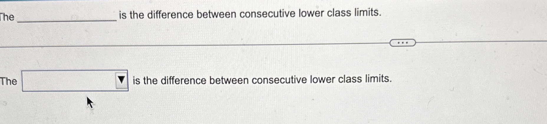 Solved he ﻿is the difference between consecutive lower | Chegg.com