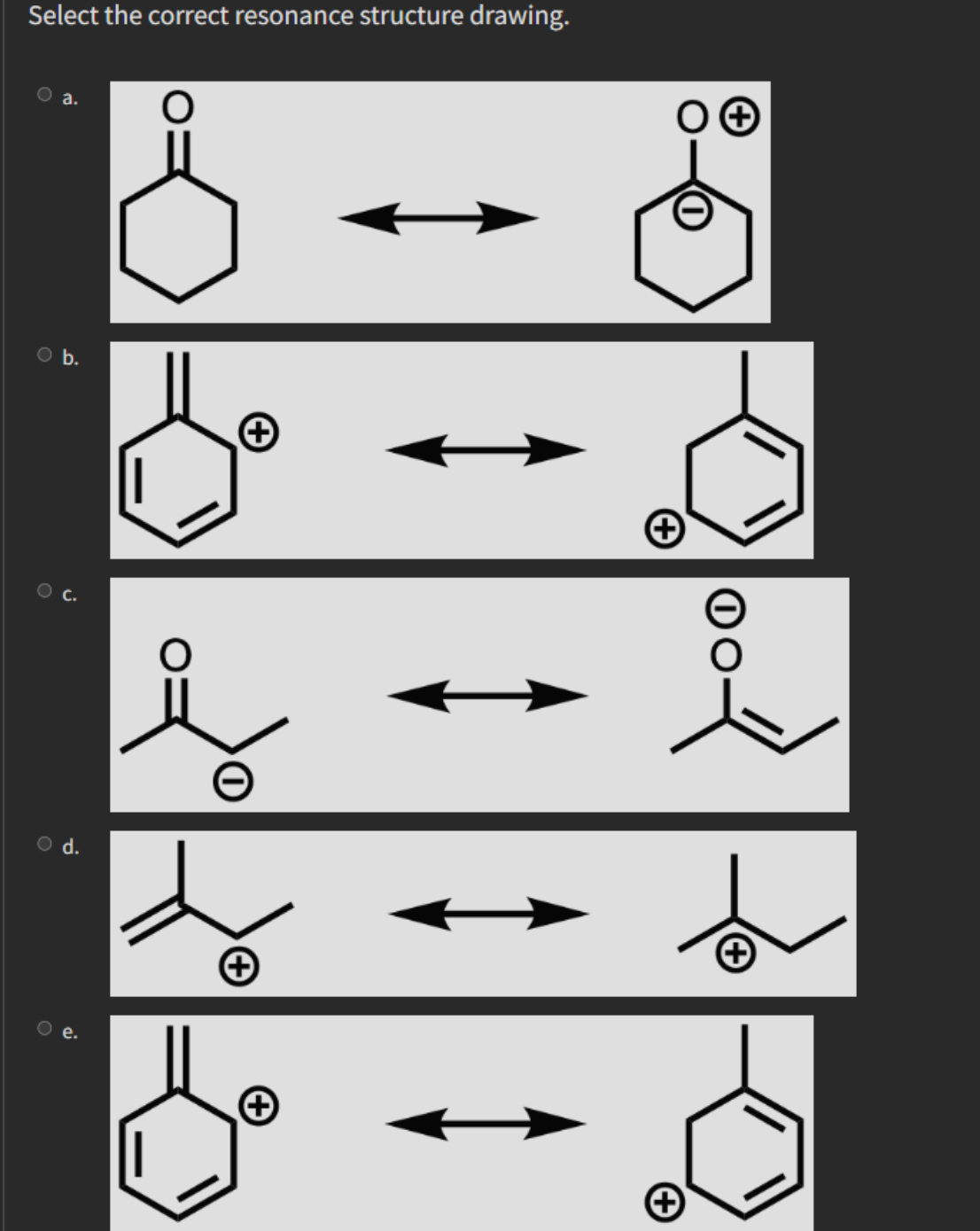 Solved Select the correct resonance structure drawing. | Chegg.com
