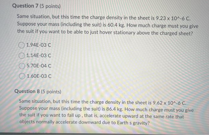 Solved Same situation, but this time the charge density in | Chegg.com