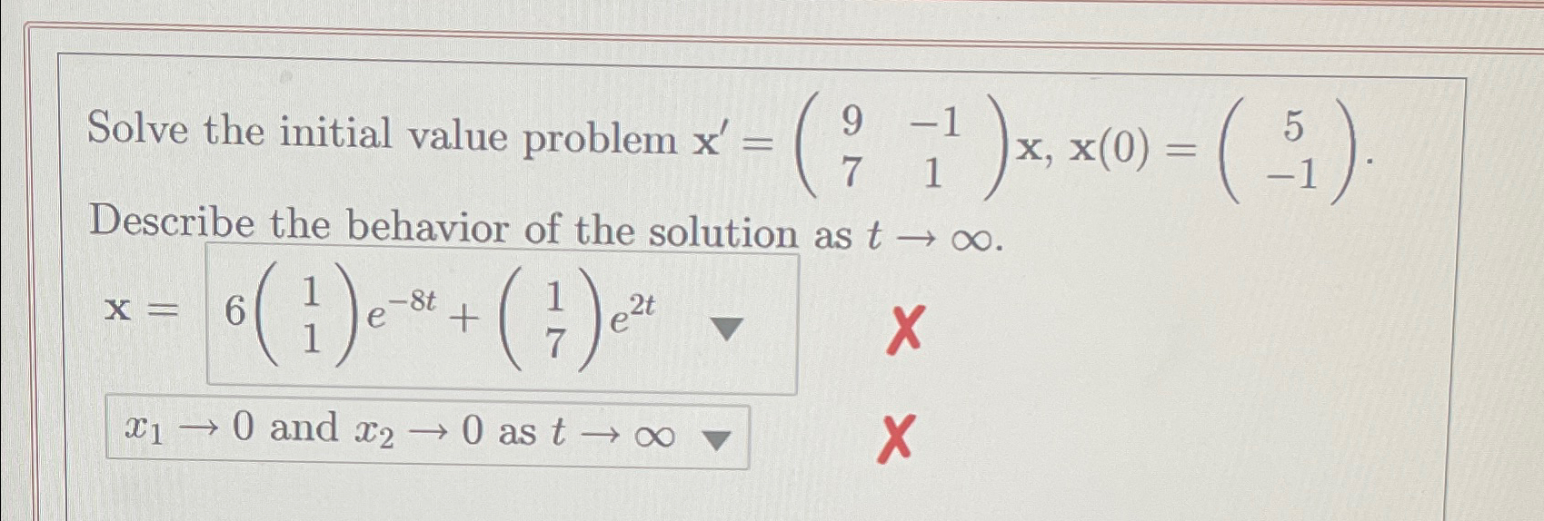 Solved Solve the initial value problem | Chegg.com