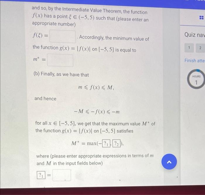 Solved (Min-Max Values of Differentiable Functions). | Chegg.com