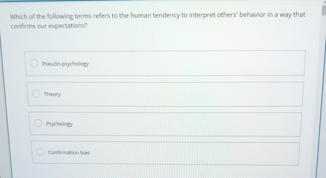 Solved Which of the following terms refers to the human | Chegg.com