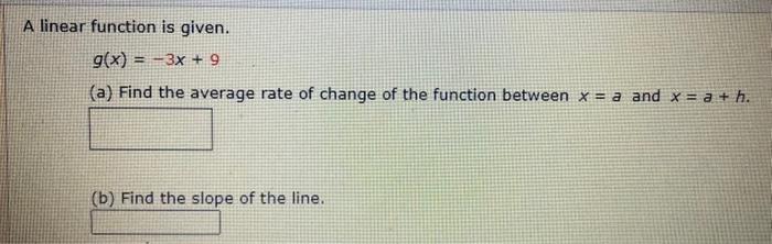 Solved A function is given. f(t)=3t2;t=5,t=5+h (a) Determine | Chegg.com