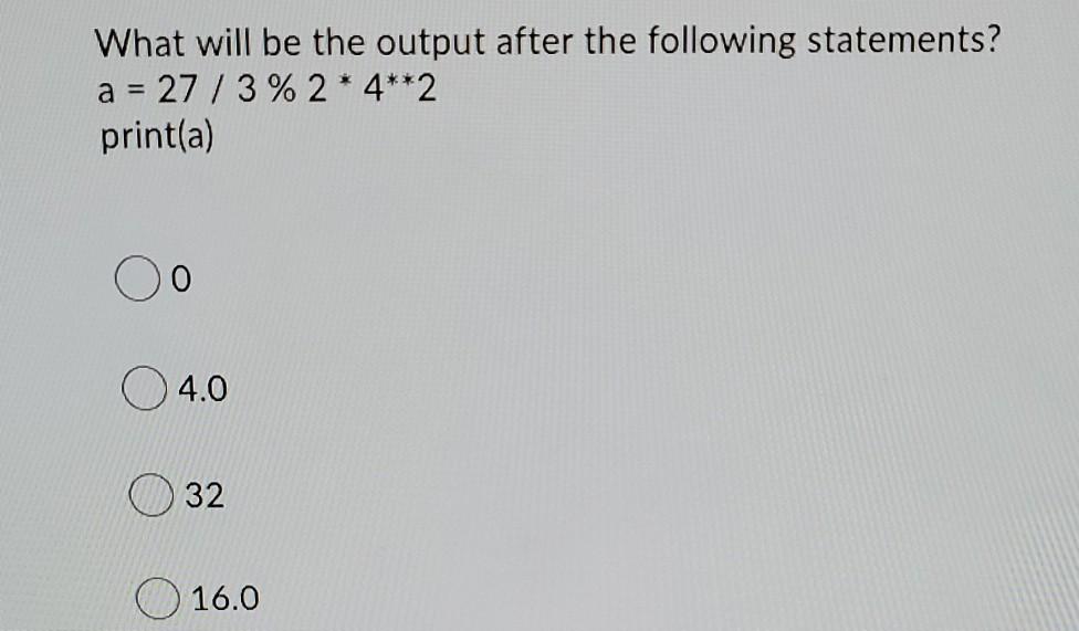 Solved What will be the output after the following | Chegg.com