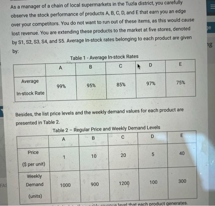 Solved a) calculate the weekly revenue level that each | Chegg.com