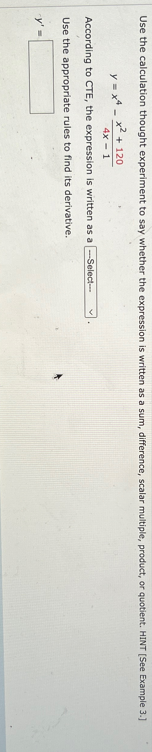 Solved Use the calculation thought experiment to say whether | Chegg.com
