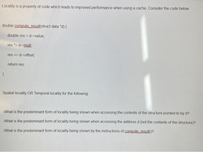 Solved double res =d->value; r∗x=d> mult: res+=d> offset i | Chegg.com