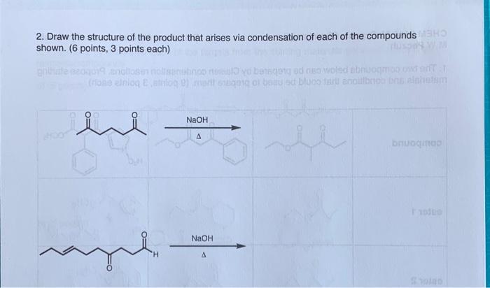 Solved 2. Draw the structure of the product that arises via | Chegg.com