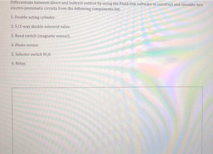 Solved Differentiate between direct and indirect control by | Chegg.com