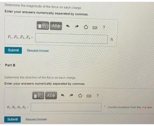 Solved Two negative and two positive point charges | Chegg.com