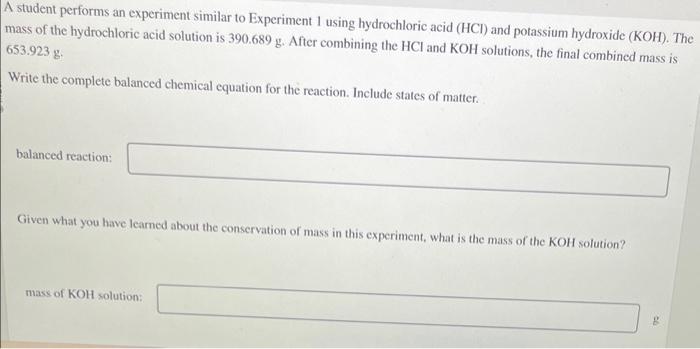 Solved A student performs an experiment similar to | Chegg.com Solved A student performs an experiment similar to | Chegg.com