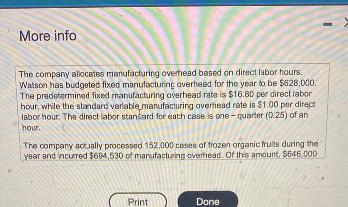 Solved Watson Foods processes bags of organic frozen fruits | Chegg.com