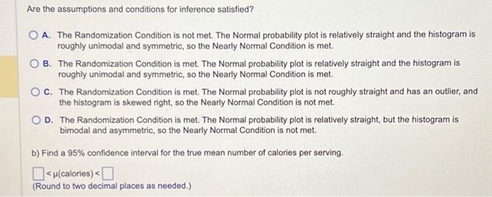Solved \r\nChoose the correct Normal probability plot below. | Chegg.com