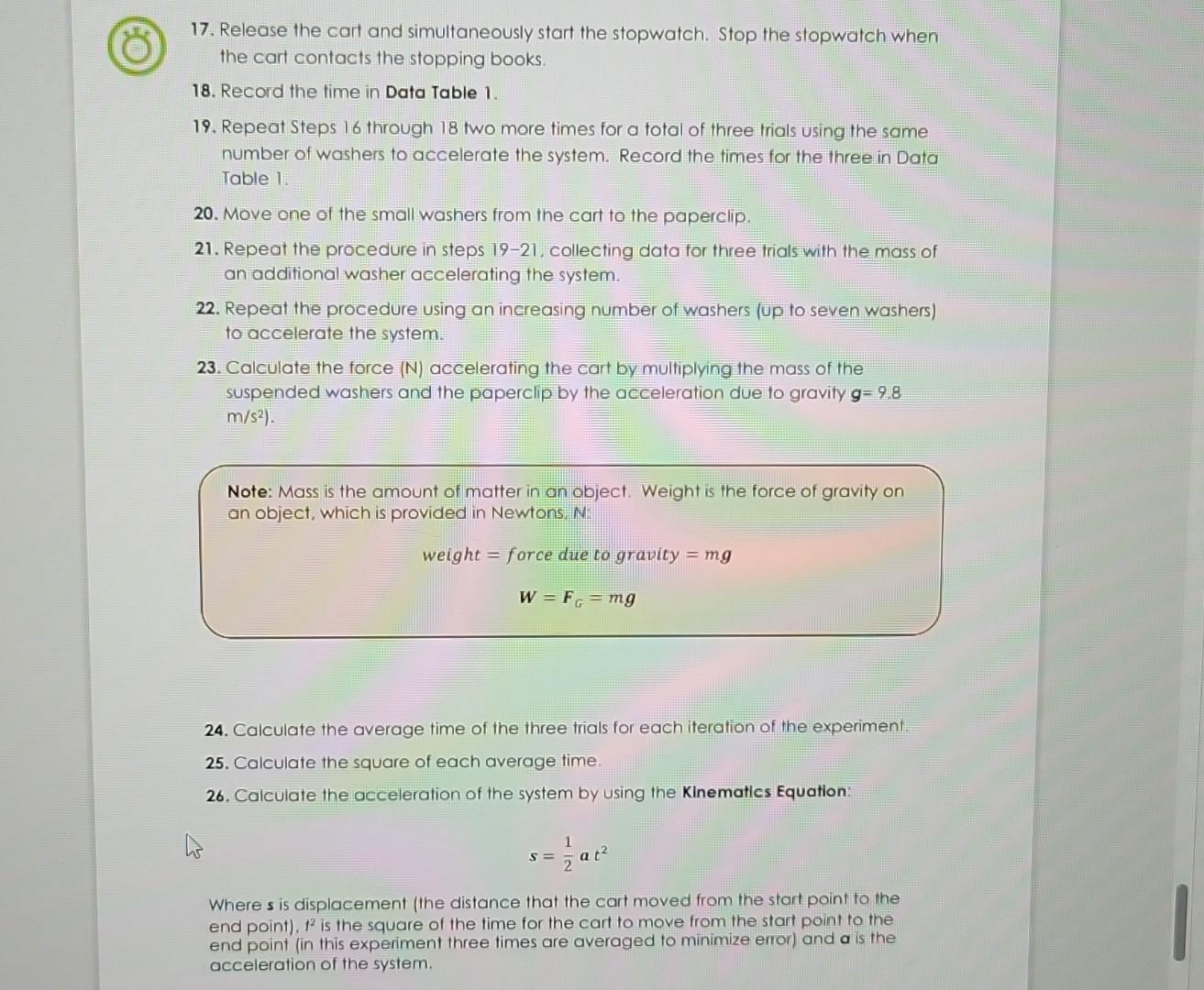 Solved 1. Ploce two books close together on the table near | Chegg.com