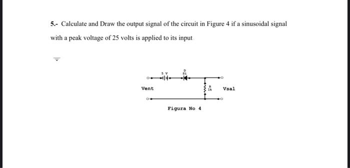 Solved 5.- Calculate and Draw the output signal of the | Chegg.com