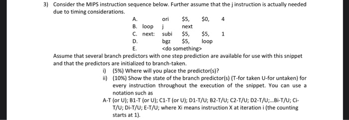 ori 4 next 3) Consider the MIPS instruction sequence | Chegg.com