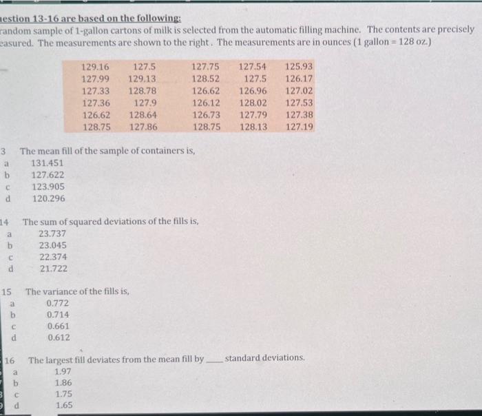 Solved The data below shows the commuting distance from home | Chegg.com