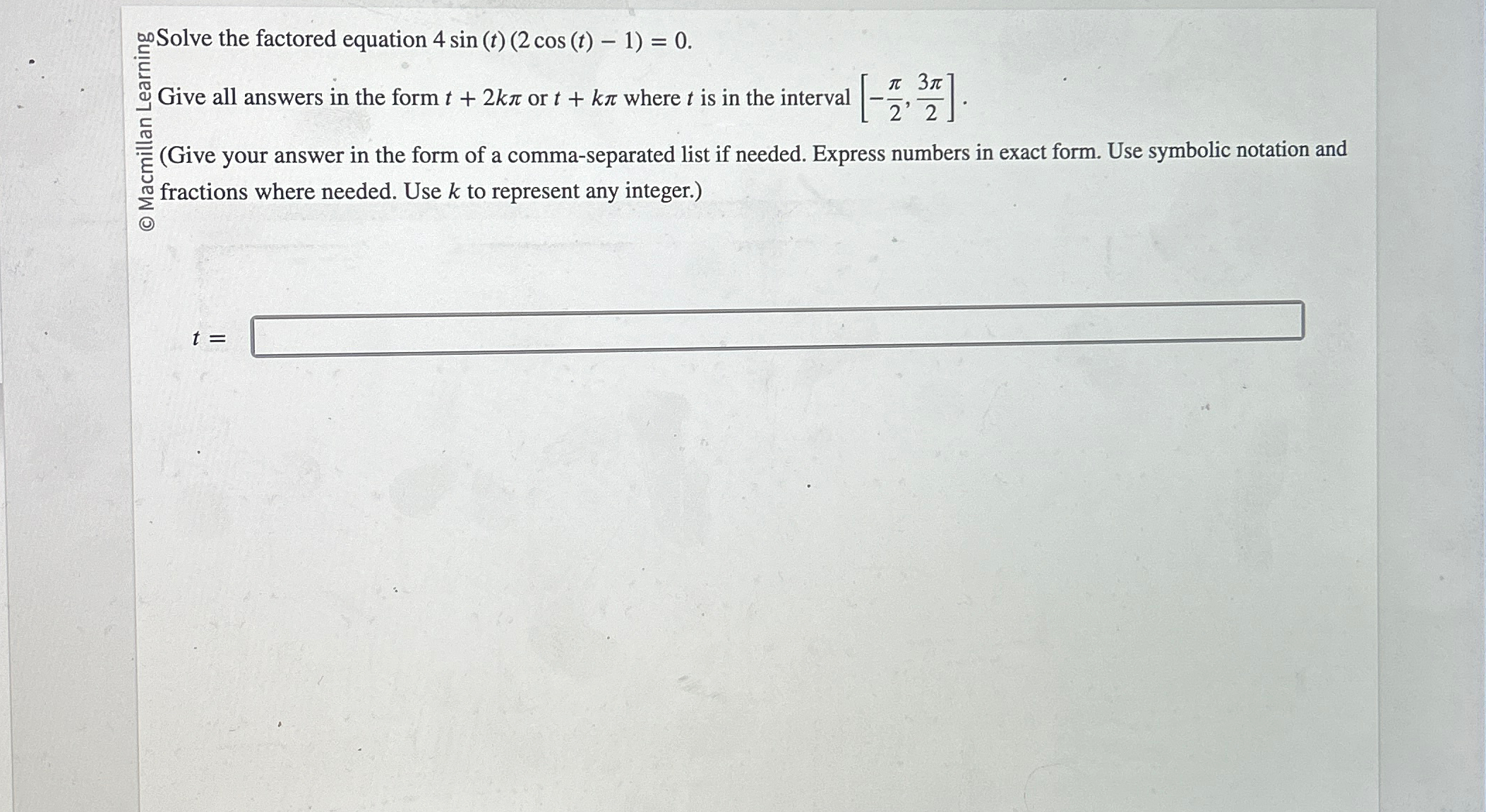 Solved ?∞ ﻿Solve the factored equation | Chegg.com