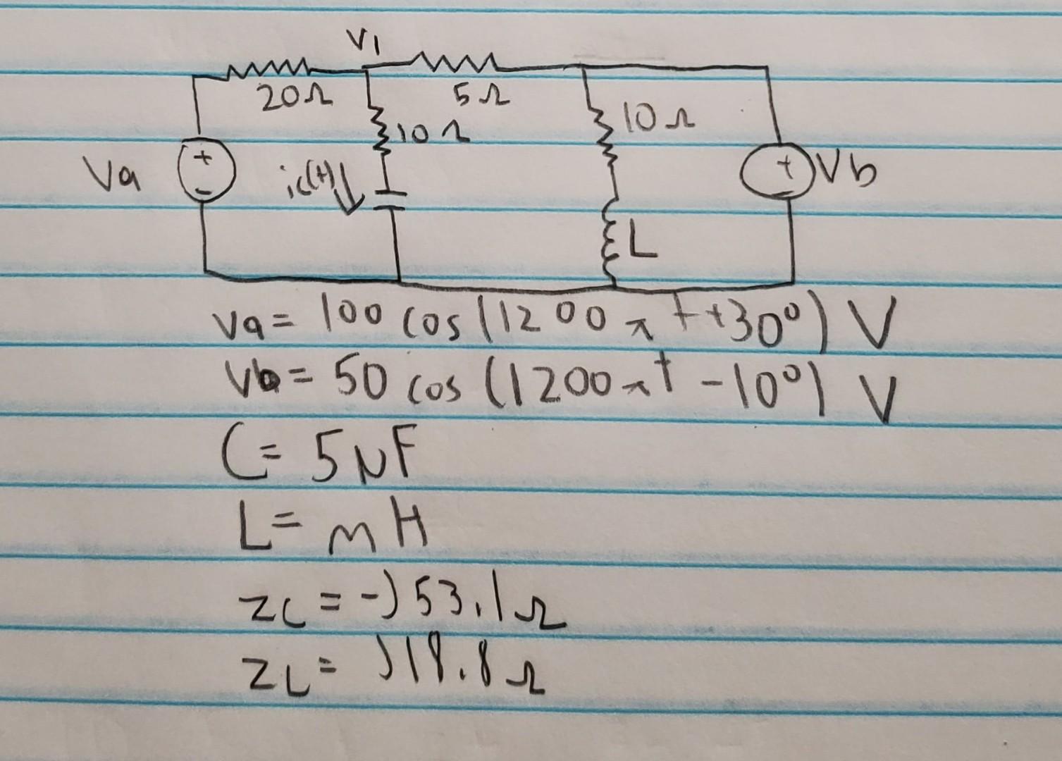 Solved In the network shown below, determine the resonant | Chegg.com