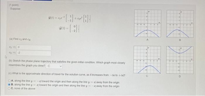 Solved (1 point) Suppose | Chegg.com