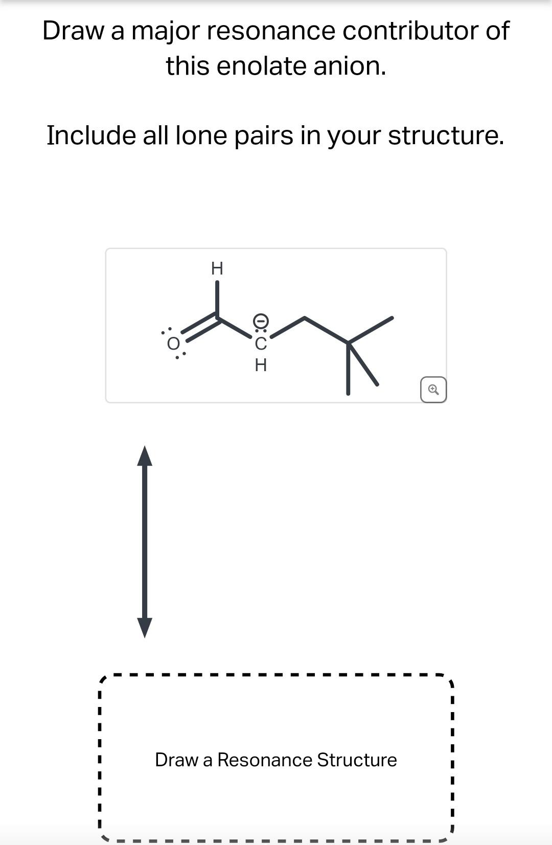 Solved Draw a major resonance contributor of this enolate | Chegg.com