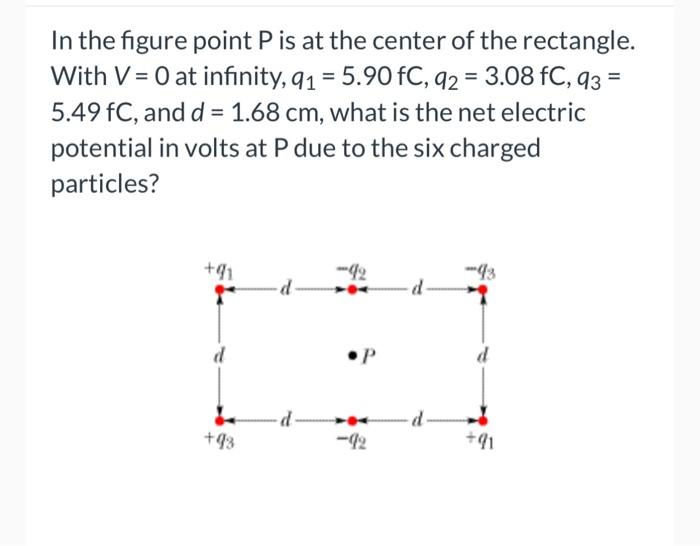 Solved In the figure point P is at the center of the | Chegg.com