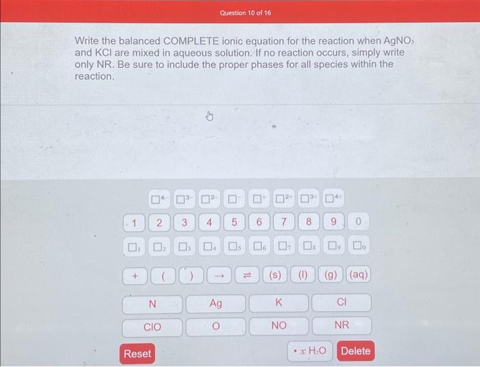 Solved Write the balanced COMPLETE ionic equation for the | Chegg.com