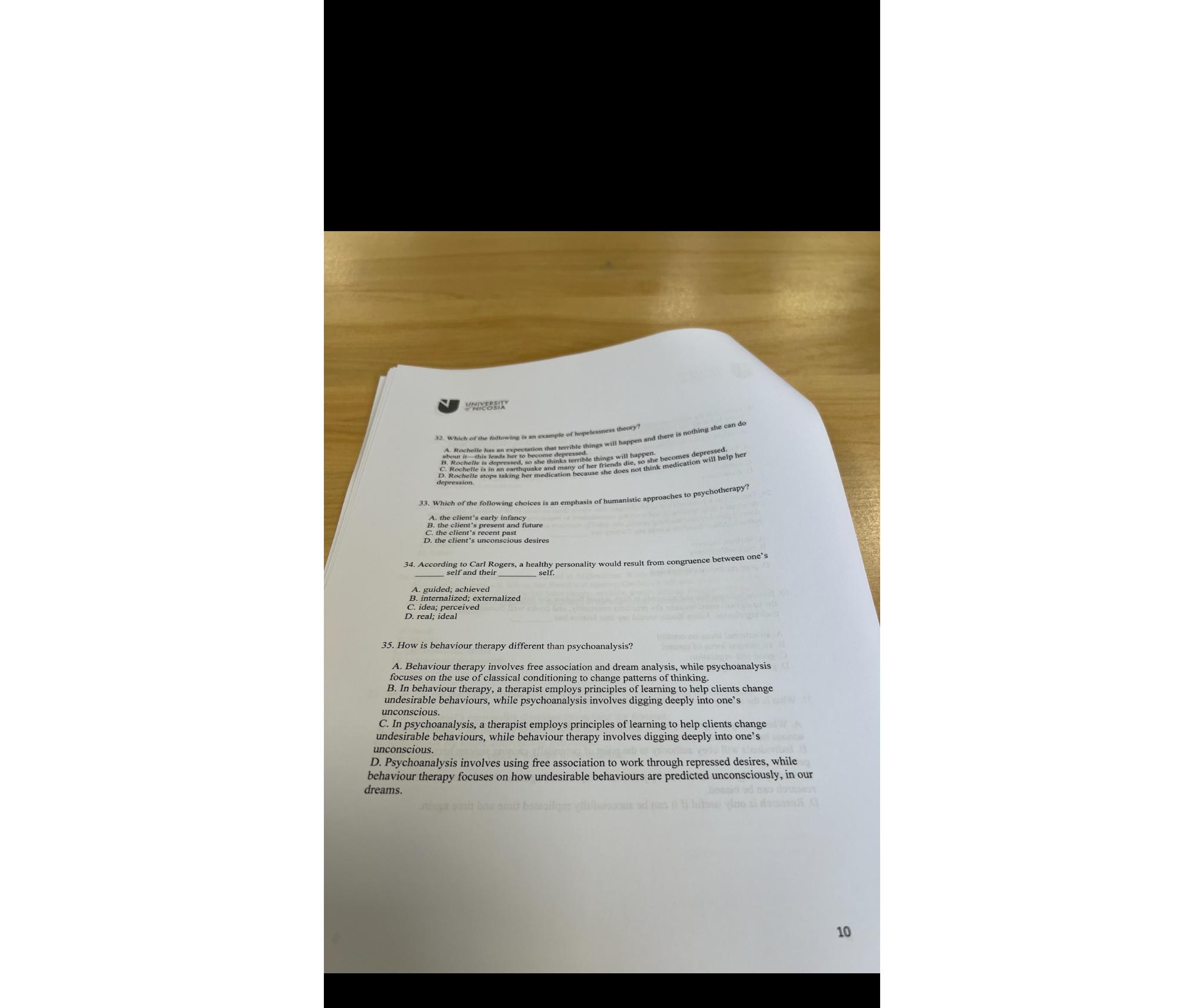 Solved How is behaviour therapy different than | Chegg.com