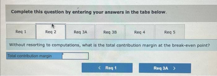 Solved Exercise 5-18 (Static) Break-Even and Target Profit | Chegg.com