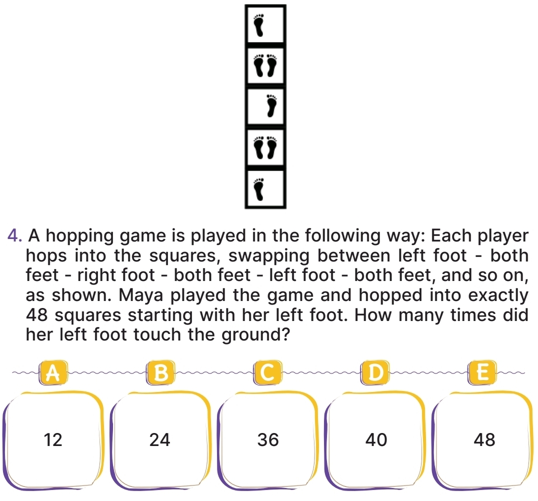 Solved A hopping game is played in the following way: Each | Chegg.com