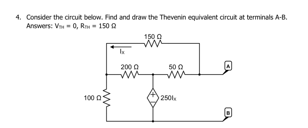 Solved by an EXPERT Consider the circuit below. Find and draw the | Chegg.com