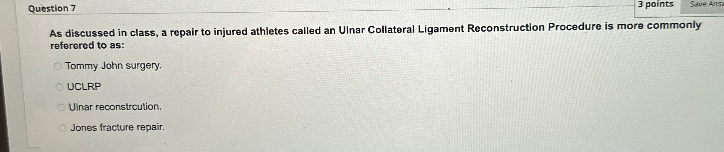 Solved Question 73 ﻿pointsSave AnstAs discussed in class, a | Chegg.com