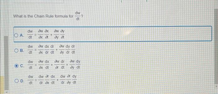 Solved Use a tree diagram to write the Chain Rule formula | Chegg.com