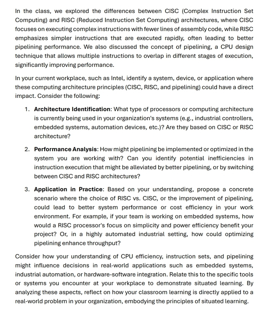 Solved In the class, we explored the differences between | Chegg.com