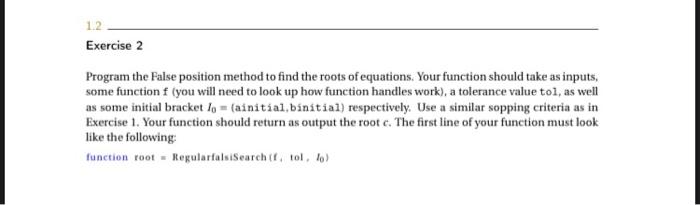 Solved Program the False position method to find the roots | Chegg.com