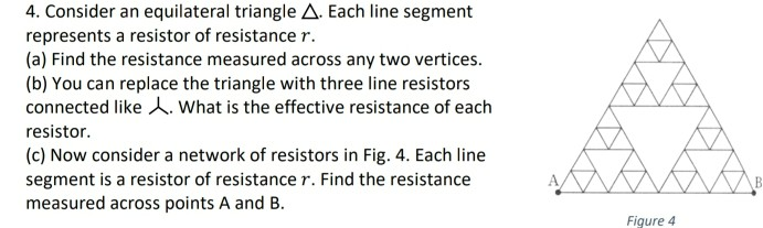 Solved 4. Consider an equilateral triangle A. Each line | Chegg.com