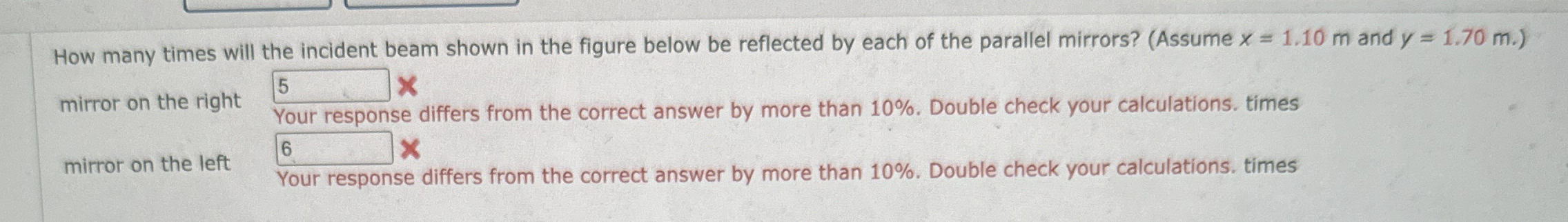 How many times will the incident beam shown in the | Chegg.com