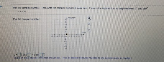 Solved we Plot the complex number. Then write the complex | Chegg.com
