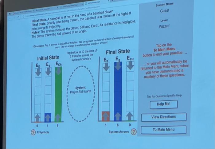 Solved Initial State: A boseball is at rest in the hand of a | Chegg.com